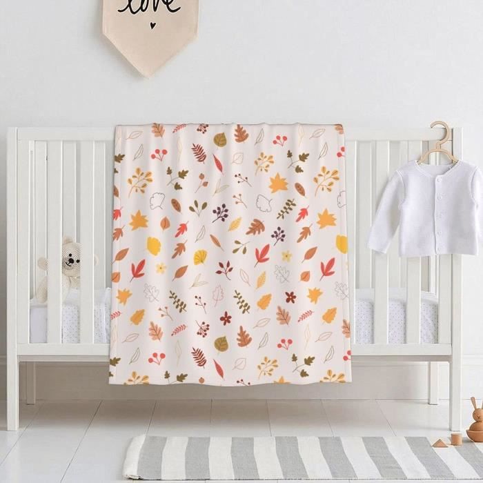 Couverture Bébé Feuille D'Automne Automne Baie Jeter Couverture Douce ...