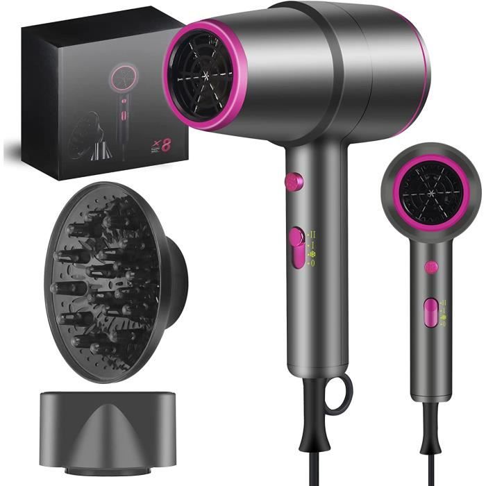 Seche Cheveux Professionnel 2200W, Seche Cheveux Ionique Voyage avec ...