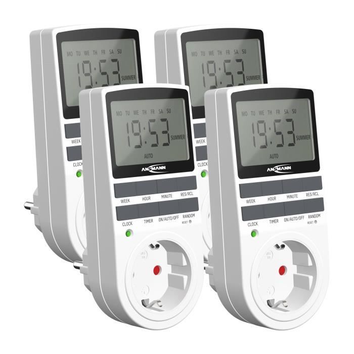 Horloge programmable - ANSMANN - AES4 - Numérique - 10 heures de ...