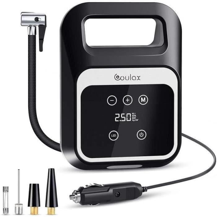 COMPRESSEUR AUTO Compresseur d'air Portable voiture Gonfleur numérique ...