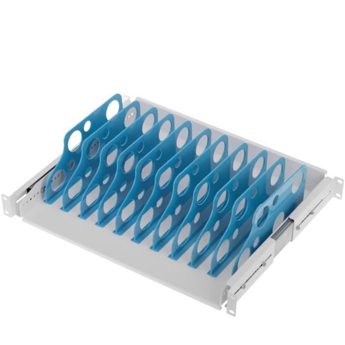 CableMarkt - Plateau coulissant pour armoire rack 19" avec séparateurs ...
