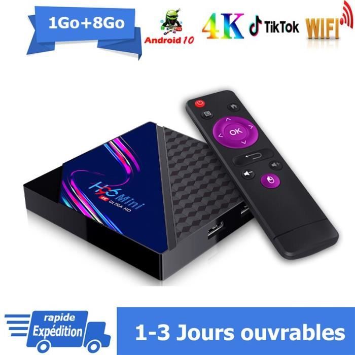 Android tv box android 10 H96 MINI V8 Smart TV BOX Dual Wifi 1Go 8Go ...