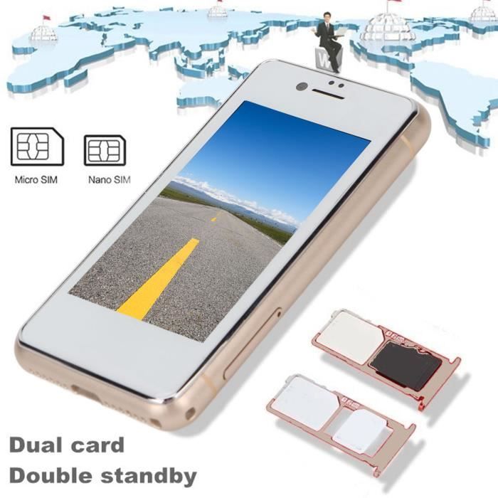 Face Unlock Mini Smartphone WiFi GPS 1GB 8GB Quad Core Android Kids ...