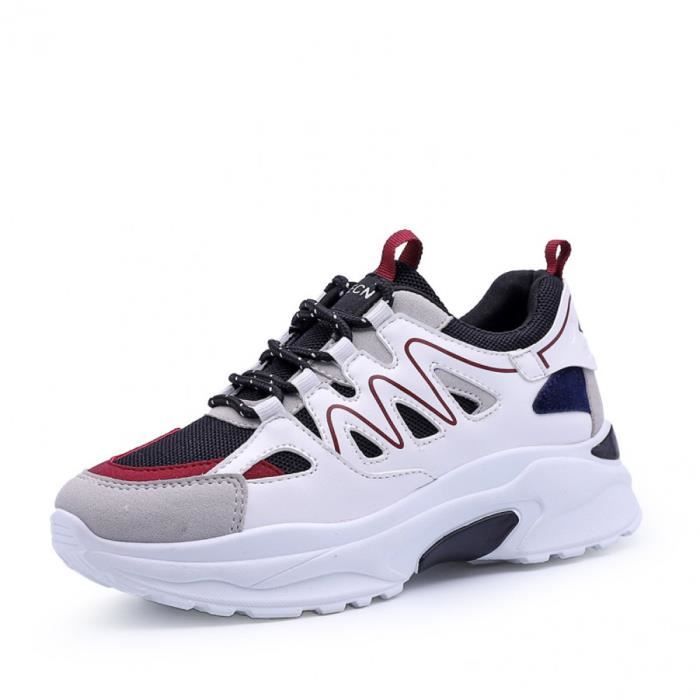 Baskets Compensées Femmes Wedge Heel Chaussures décontractées pour ...