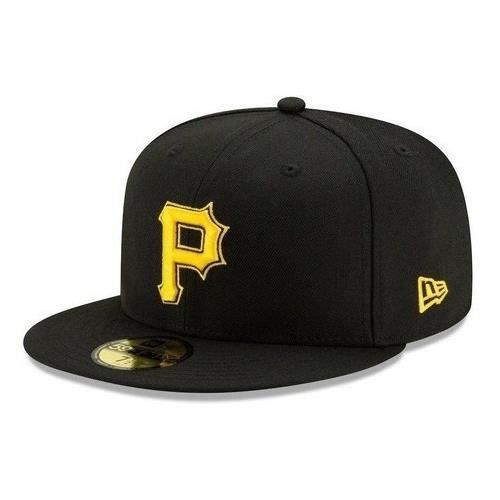 New Era Casquette plate 59fifty Pittsburgh Pirates Alt Black ...