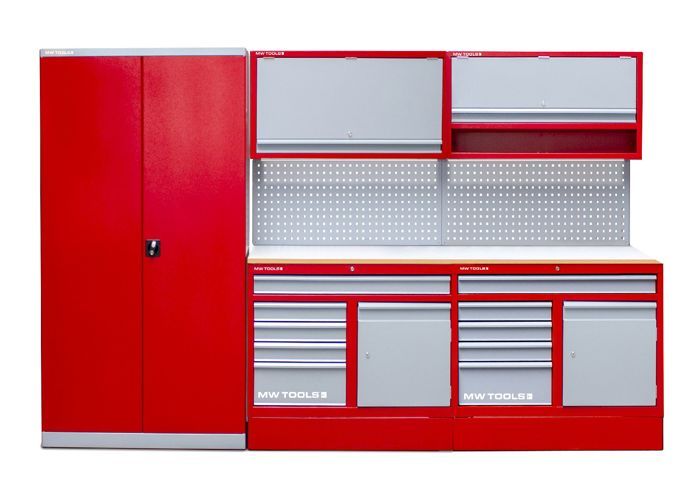 Mobilier d'atelier 3,3 mètres avec armoire MW Tools PRACO255K ...