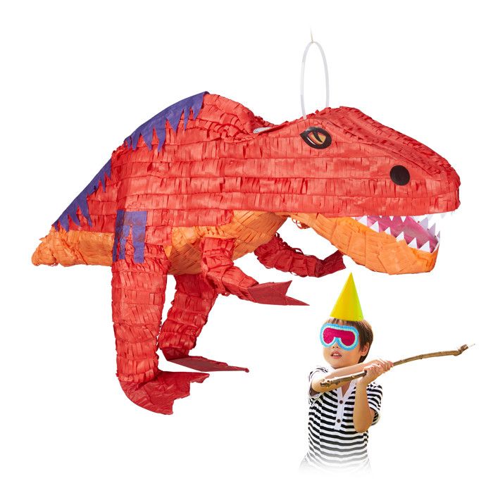 Pinata à suspendre Dinosaure T-Rex, lot de 2, pour enfants, à remplir ...