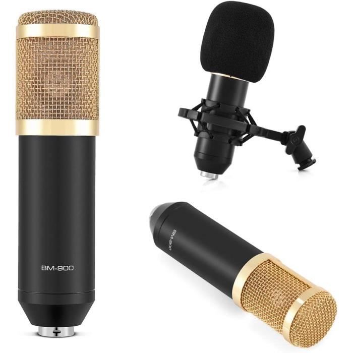 Microphone À Condensateur Cardioïde Bm-900, Microphone Professionnel ...