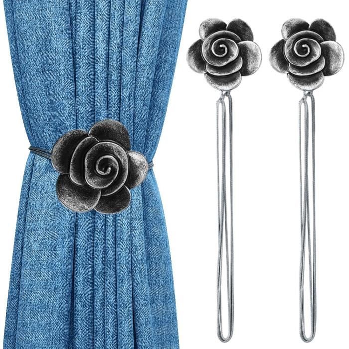 Lewon Embrasse à Rideaux Magnétique en Forme de Camélia, 1 Paire de ...