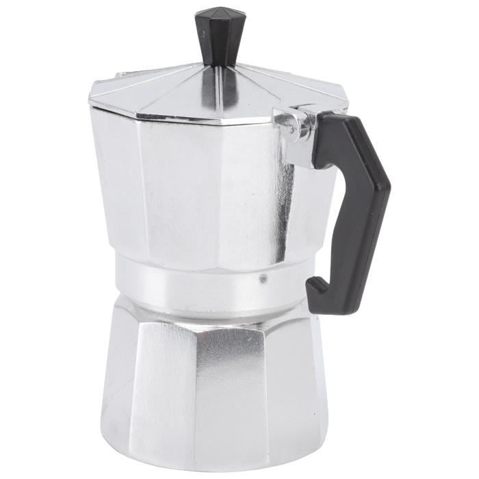 TMISHION bouilloire à café Moka Pot 150 ml en aluminium octogonal ...