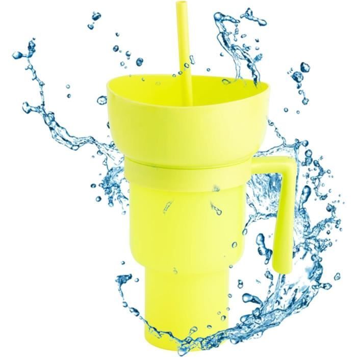 Snackies Cup, Boisson Portable Avec Couvercle Et Paille, Tasse Drôle ...