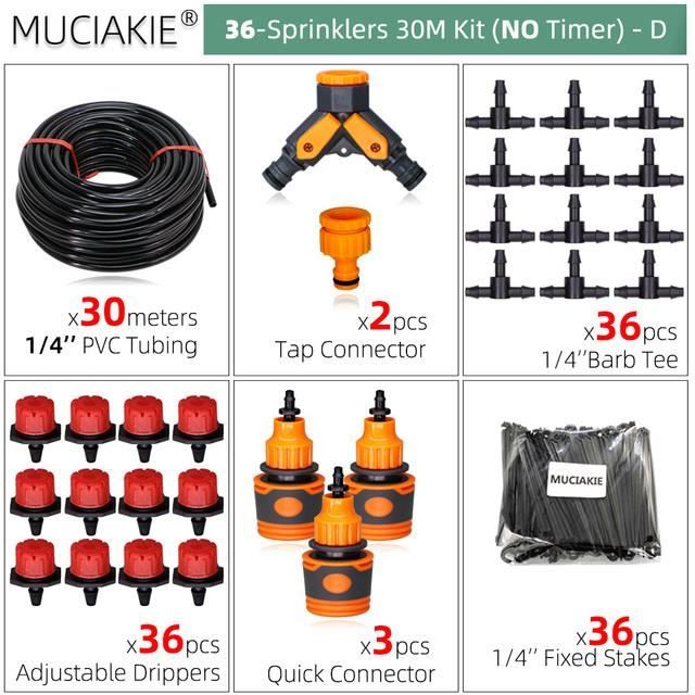 Arrosage automatique,D-30m--Système'irrigation réglable, 30 50 arden reenhouse - Cdiscount Jardin