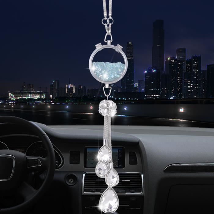 KIT D'AMENAGEMENT INTERIEUR ,White--Pendentif de voiture en cristal ...