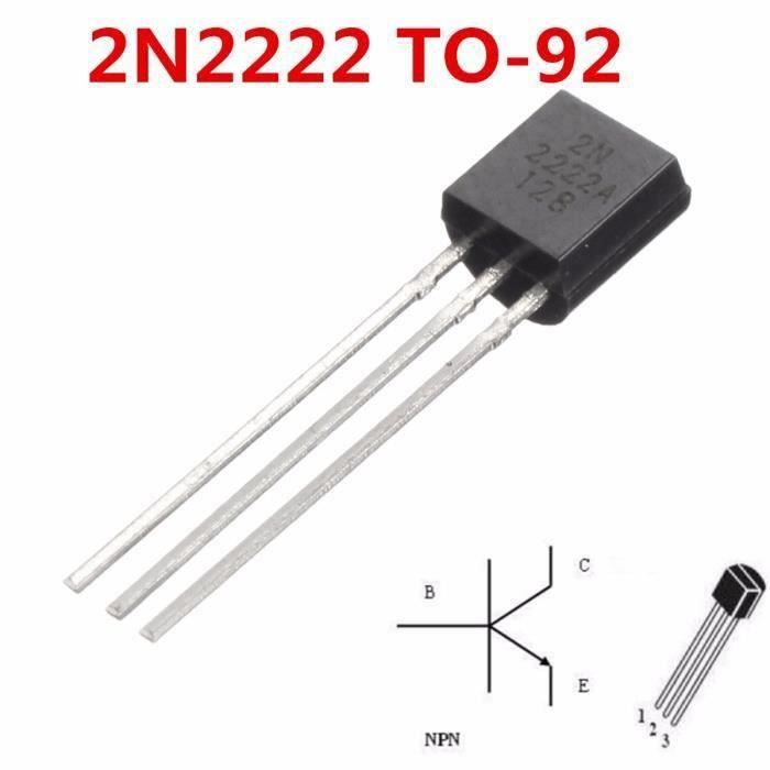Transistors 2N2222A 2N2222 TO-92 de 40V 0.8A NPN pour la commutation à ...