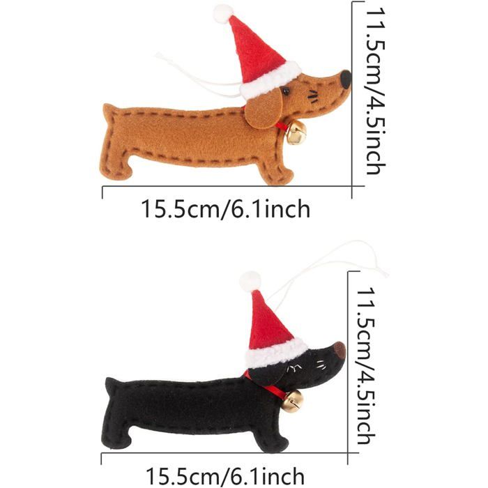 Teckel Sapin De Noël Noël Teckel Chien Décor À La Maison Mignon Teckel ...