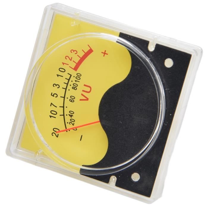 VU-mètre analogique haute précision TS-R36W - FDIT - Blanc - Cadran à ...