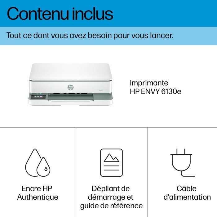 Imprimante tout-en-un HP Envy 6130e Jet d'encre couleur - Copie Scan ...
