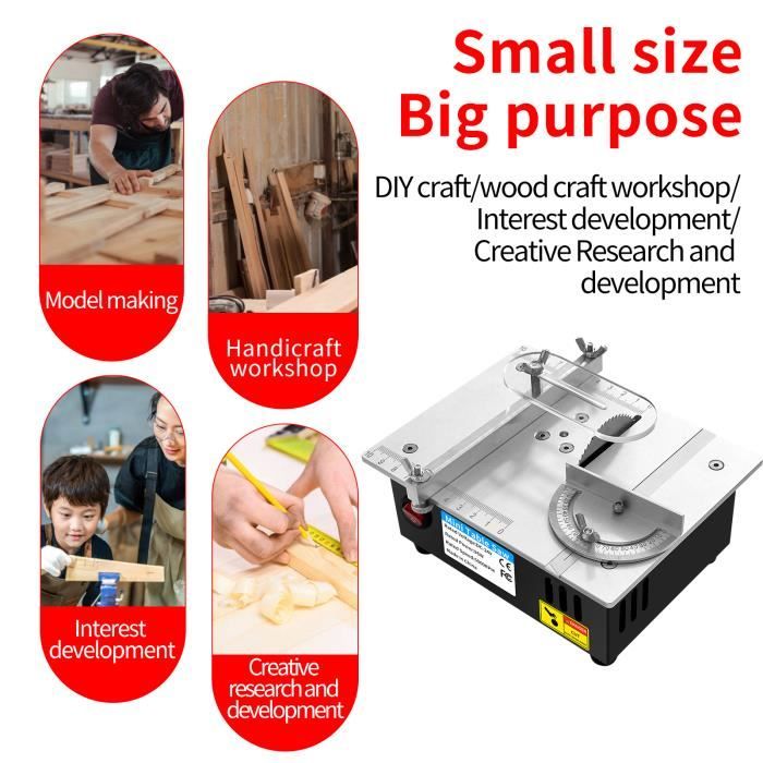 Mini scie sur table—DIY—Outil de découpe de modèle PCB—Lame de 63 mm ...