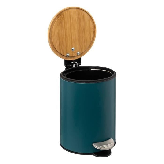 5Five - Poubelle Soft Close 3L "Modern Color" Bleu Pétrole[n1174 ...