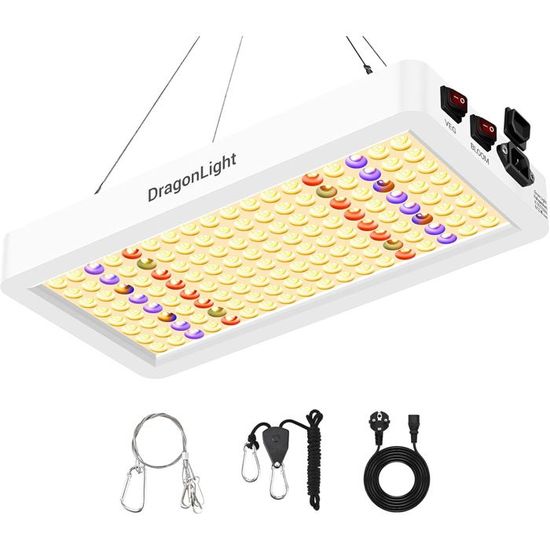 AgonLight Lampe LED à spectre complet avec UV IR, double puces LED Grow ...