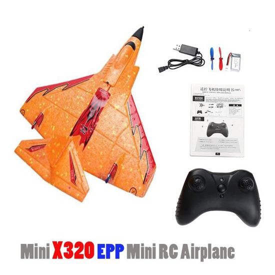 Jaune-EFLYNOVA Mini avion RC X320 pour débutants, mousse Epp, terre et ...