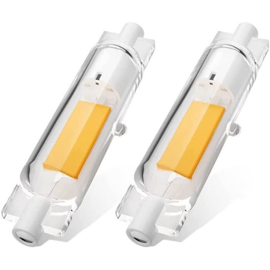 R7S Led 78mm Blanc Chaud, 2 PCS 10W R7S LED Remplacement pour Ampoules ...