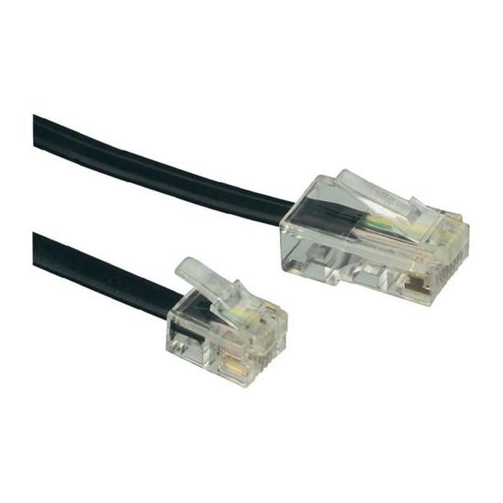 Câble de connexion - RJ45 sur RJ11 - 3M - Noir - Multiconducteur ...