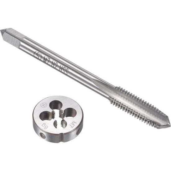 Ensemble Taraud Et Filière, Filetage Métrique M7 X 1 Mm, Taraud À Vis Avec Filetage Rond, Kit De ...
