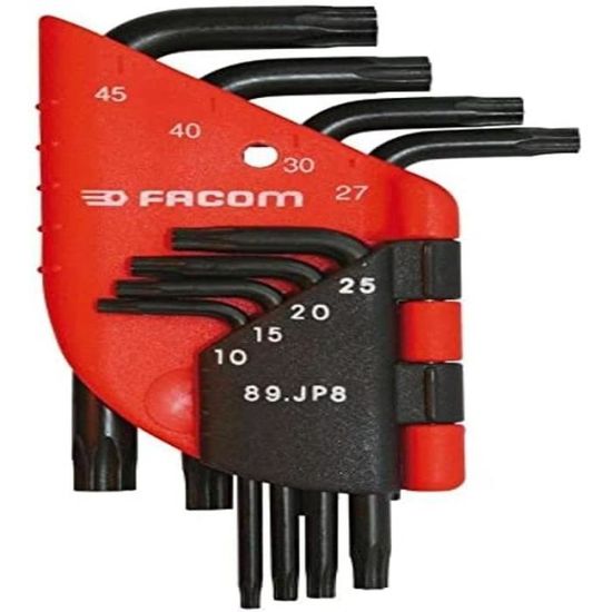 FACOM - Jeu de Clés Allen Mâles Coudées Torx et Resistorx - 89.JP6 ...