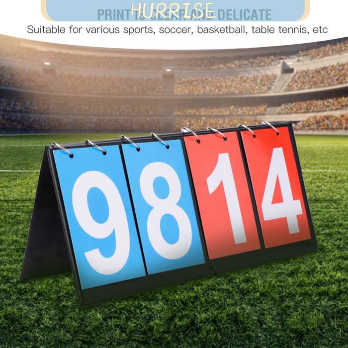 HURRISE Tableau de score 4 Chiffres Scoreboard Sports Flip Score ...