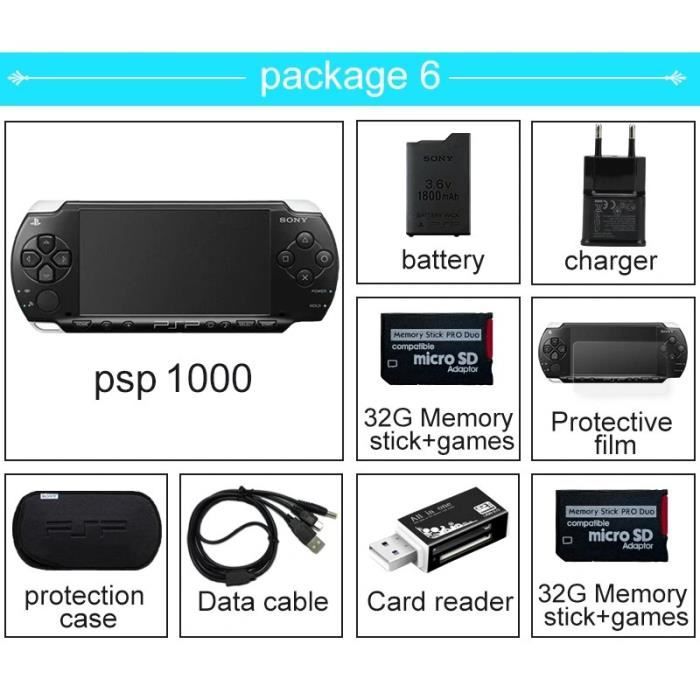 Console de jeu PSP1000 - Sony - Noir - Plateforme PSP - Cdiscount Jeux ...