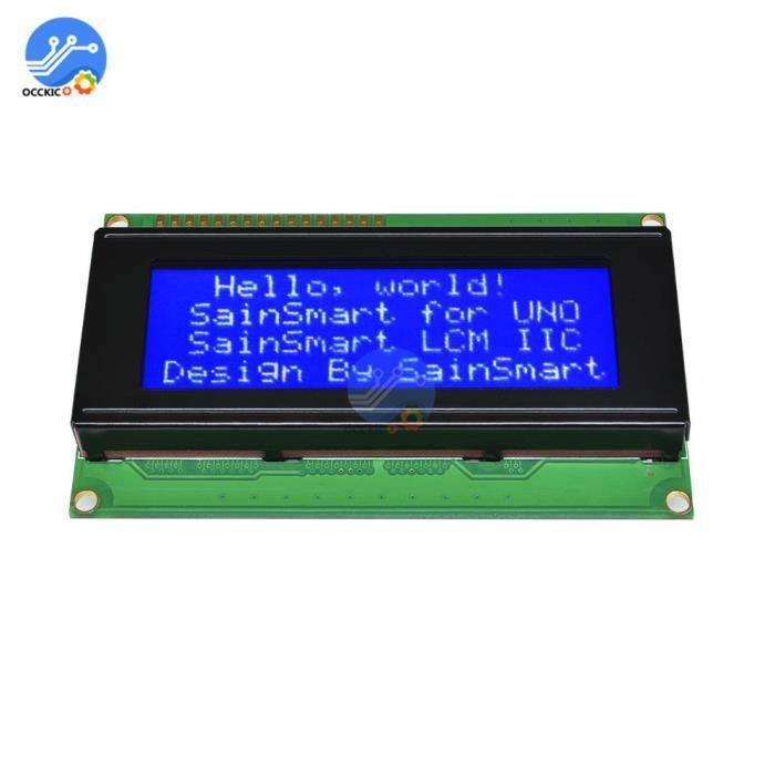 Module d'écran LCD avec rétro-éclairage bleu 5V HD44780, carte contrôleur IIC-I2C, pour Arduino ...