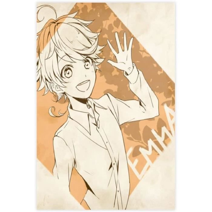 AIMASHI Poster de l'animé The Promised Neverland Emma 6 - Décoration ...