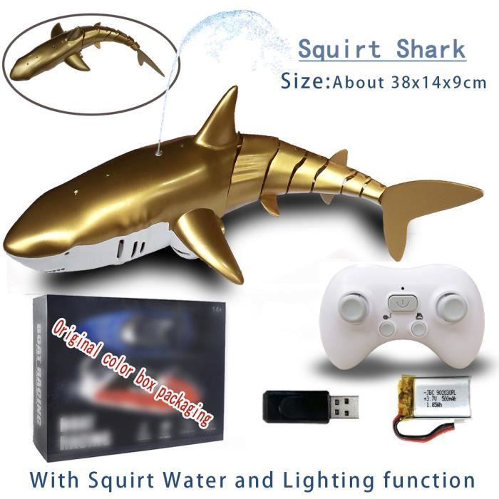 Squirtwater Shark C2 - Robot requin télécommandé pour enfants, jouets ...