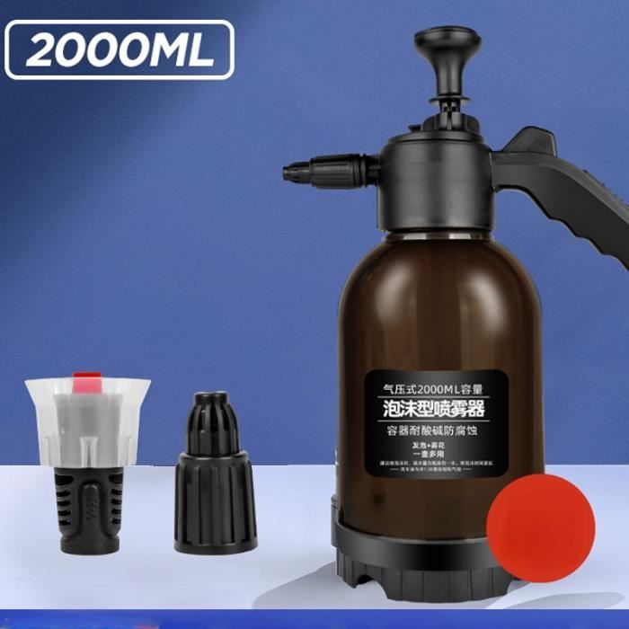 Pulvérisateur de mousse à pompe à main avec 2 types de buses,canon à ...