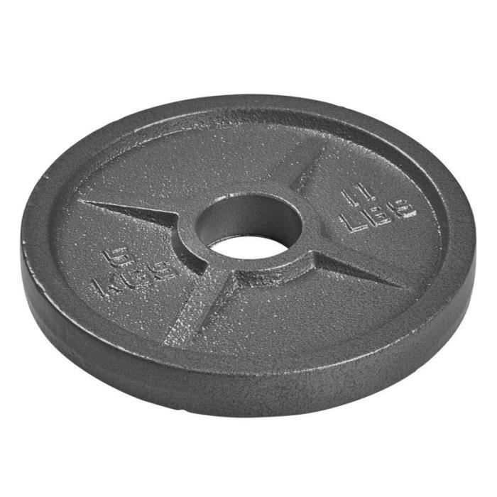 Disque de musculation en fonte Tanga sports - gris - TU - Cdiscount Sport