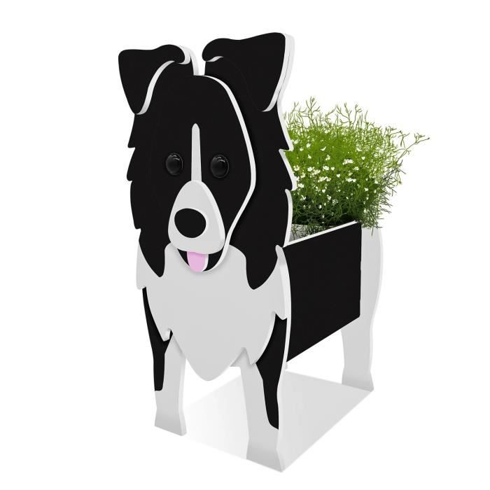 Pot de fleur de jardin en PVC, Jardinière de chien, Schnauzer, Bulldog ...