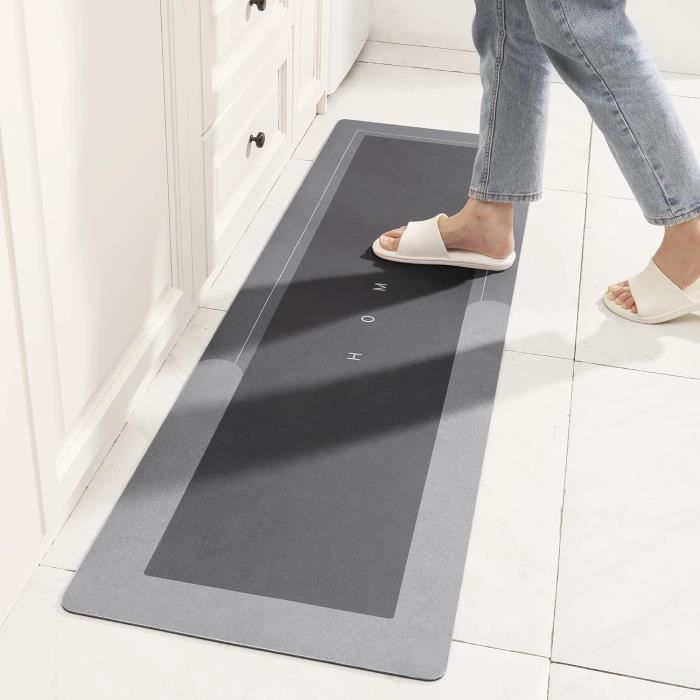 Tapis De Sol Super Absorbant - Lava[L4489] - Gris Clair Rectangulaire ...