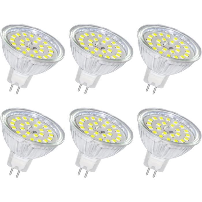 Mr16 Ampoule Gu5 3 Led 12v 5w Blanc Froid 6000k 500lm Non Dimmable