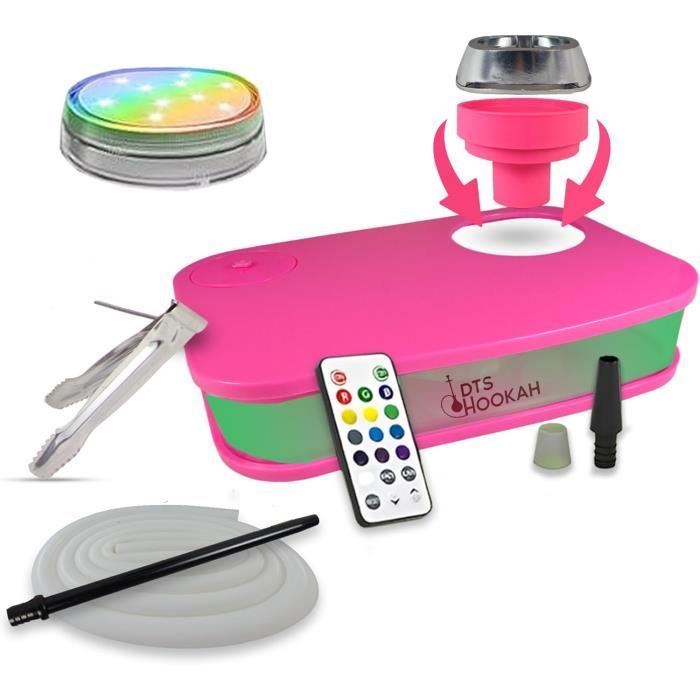 DTS HOOKAH | Chicha Kit Complet BOX plate en acrylique Pack avec LED et ...
