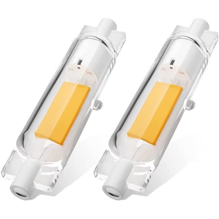 R7S Led 78mm Blanc Chaud, 2 PCS 10W R7S LED Remplacement pour Ampoules ...