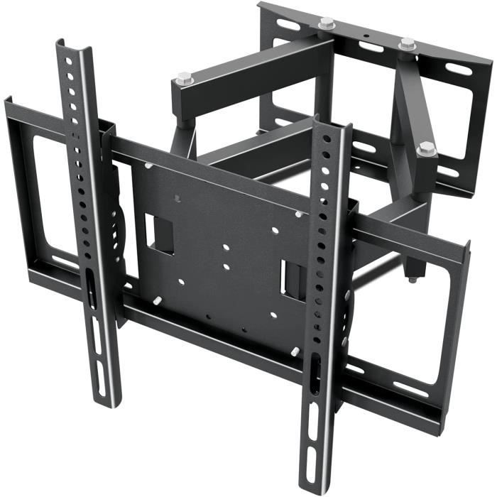 Universel Support TV, Inclinable et Orientable Fixation Murale TV pour écrans 26-55 Pouces jusqu ...