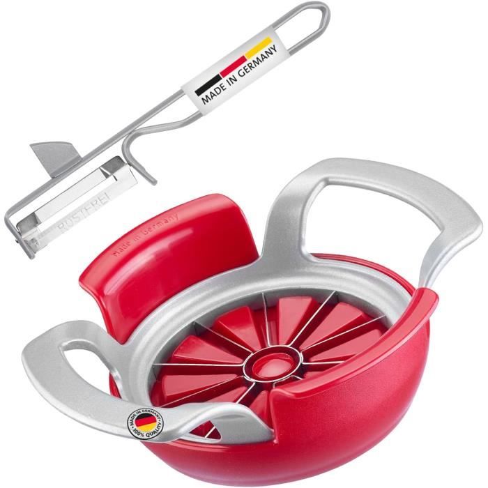 Coupe-Pommes Et Poires + Éplucheur, Set De 2 Pièces, Inox-Acier-Aluminium-Plastique, Argenté ...