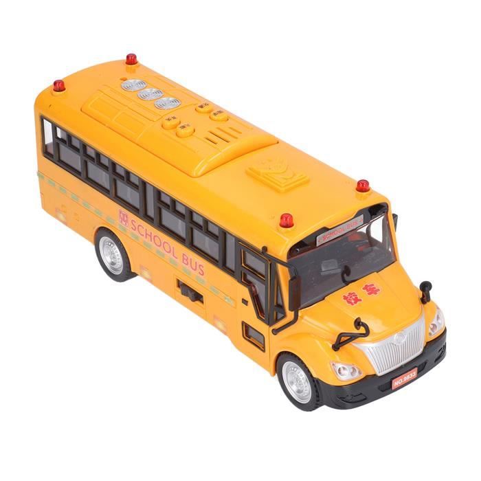 Cikonielf jouet de modèle d'autobus scolaire jaune Figure de véhicule ...