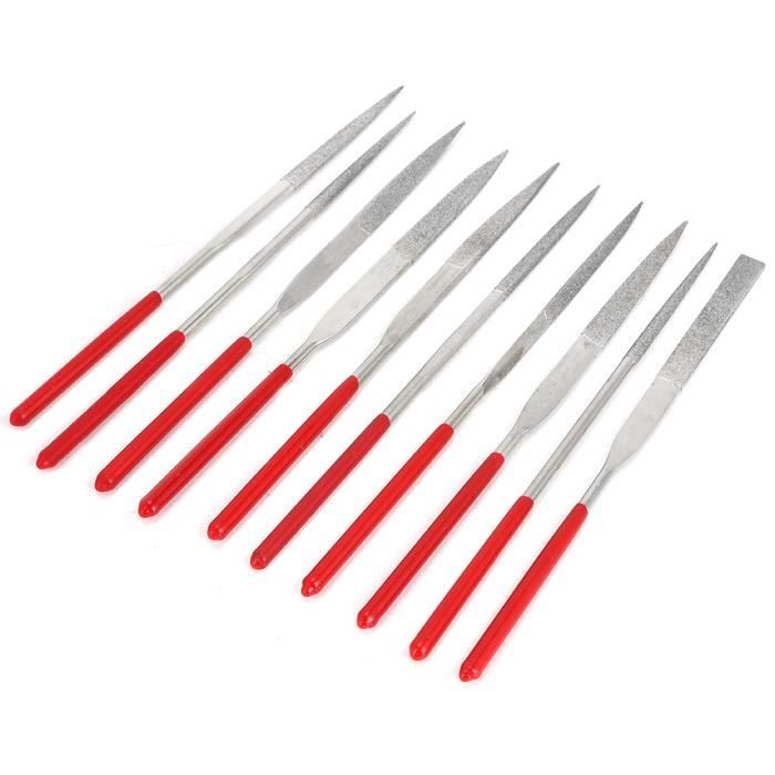 Dilwe Kit de 10 Limes de Précision pour Bois, Métaux, Verre et ...