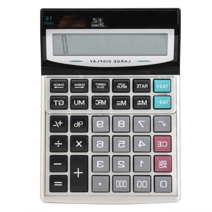 LAN Grande Calculatrice Calculatrice D'Affichage 16 Bits À Gros Boutons ...