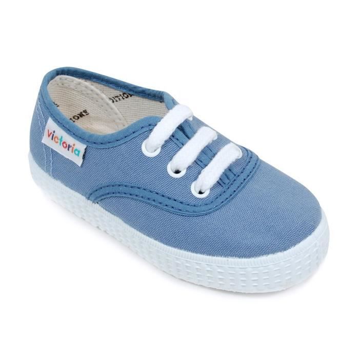 Victoria bleu en toile Bleu Bleu - Cdiscount Chaussures