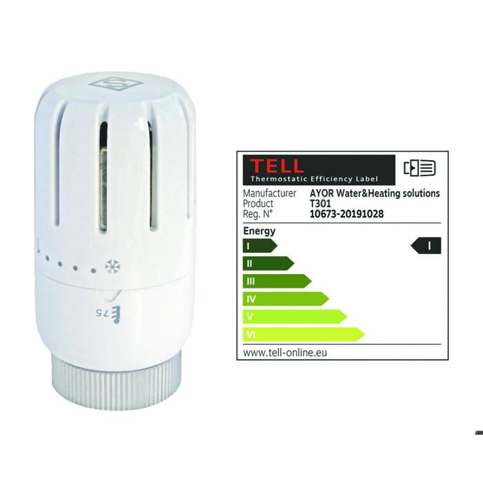 Kit radiateur thermostatique compact T301 équerre universel complet D14 ...