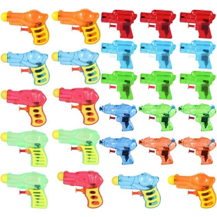 TOYMYTOY Mini Pistolets à Eau en plastique Pistolet Squirt,24 Pièces133 ...