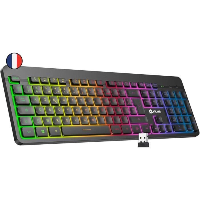 Light V2 Clavier Sans Fil Azerty - Nouveauté 2023 - Fin, Discret ...